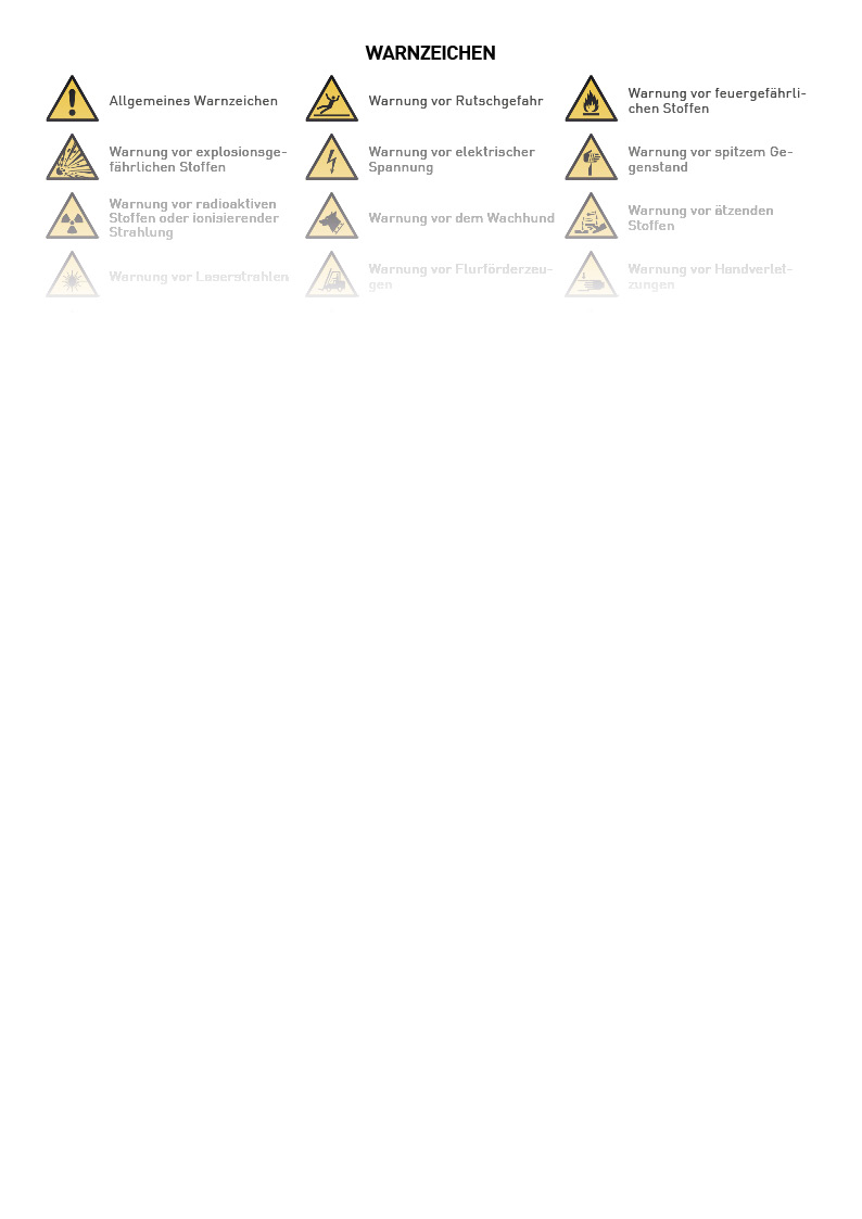 Übersicht Gefahrensymbole und Piktogramme - Unterweisung ...